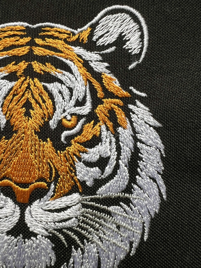 Majestic Bengal Tiger Embroidery Design - Regal Feline Gaze PES File ...