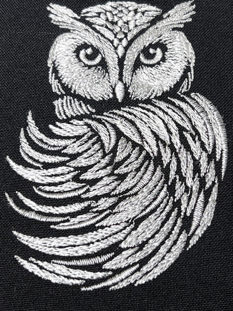 Elegant Mystic Owl Embroidery Designs Bundle, Wisdom Emblem for Dark ...