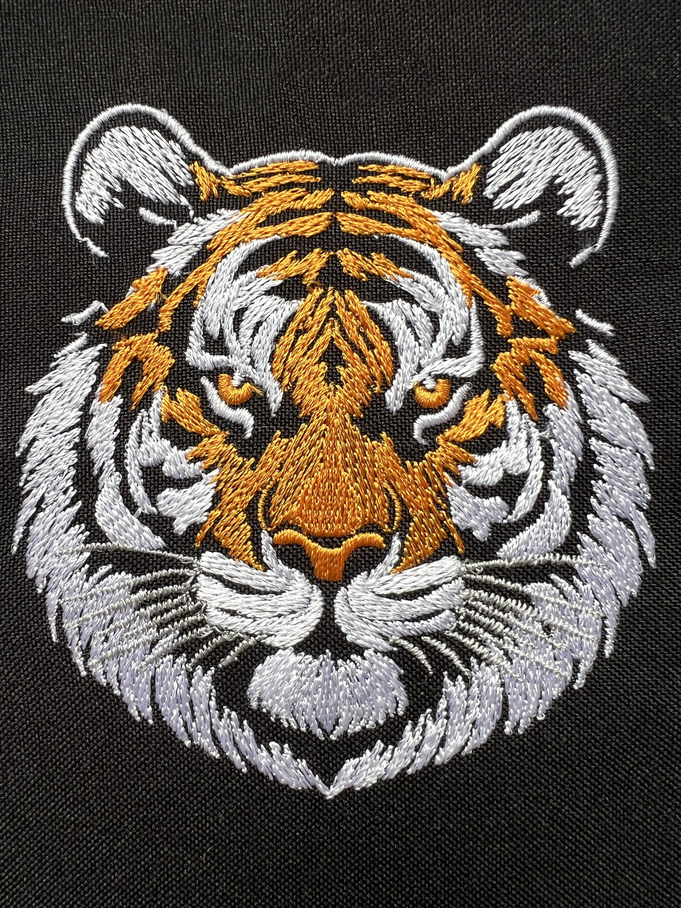 Majestic Bengal Tiger Embroidery Design - Regal Feline Gaze PES File ...