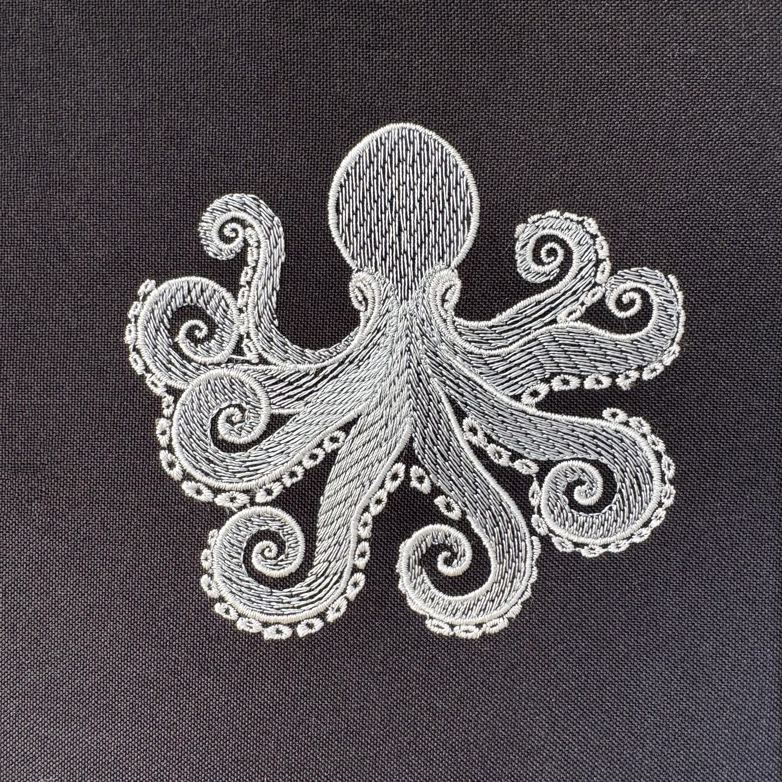Octopus Embroidery Design – Ocean-inspired Motif, Marine Wildlife File ...