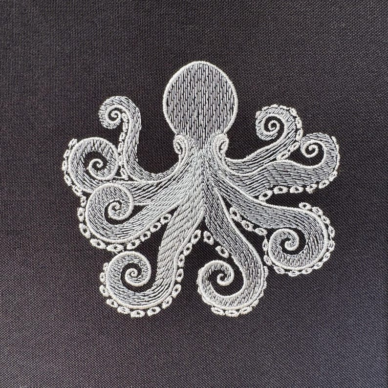 Octopus Embroidery Design – Ocean-inspired Motif, Marine Wildlife File ...