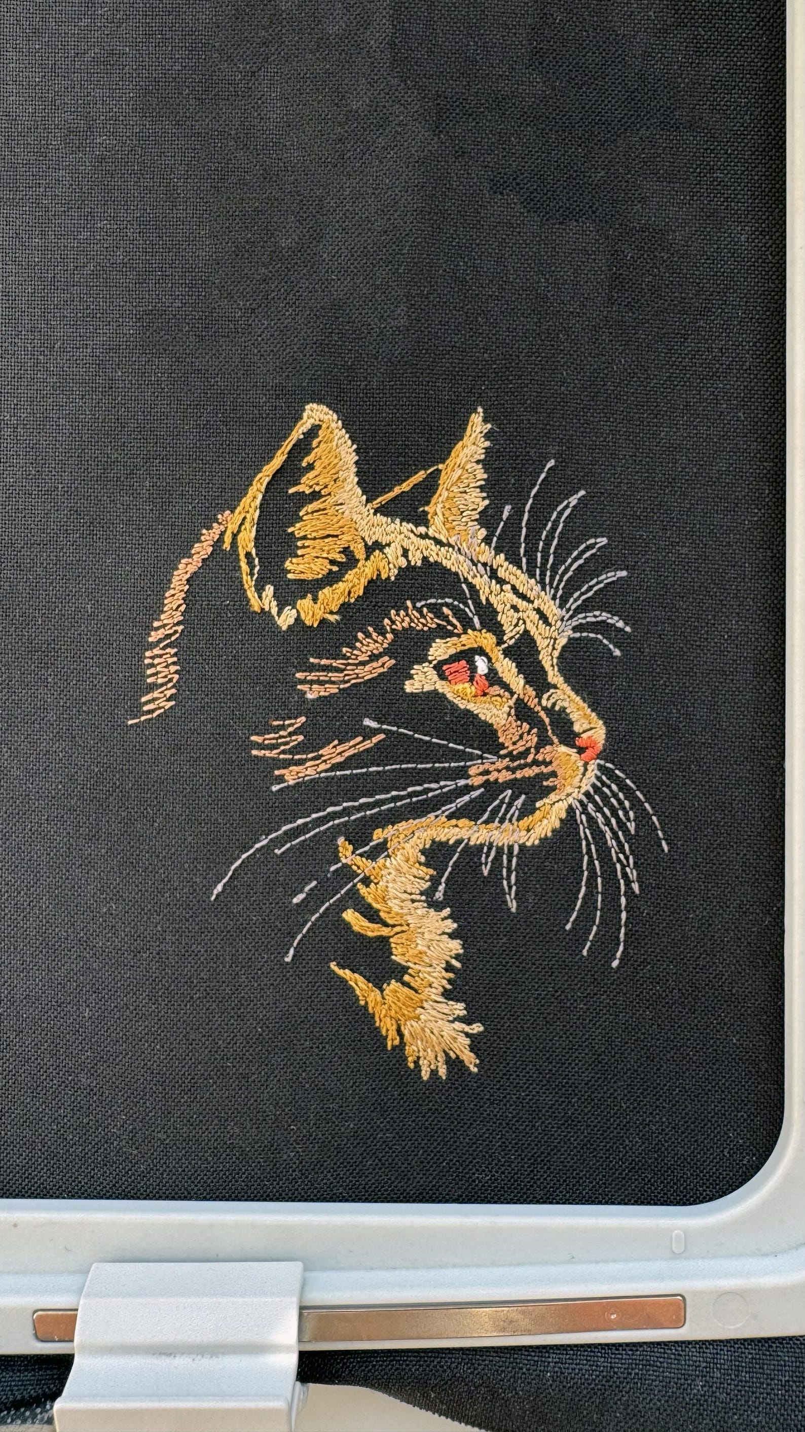 Cat Embroidery Design – Realistic Feline Profile, Elegant Pet Digital ...