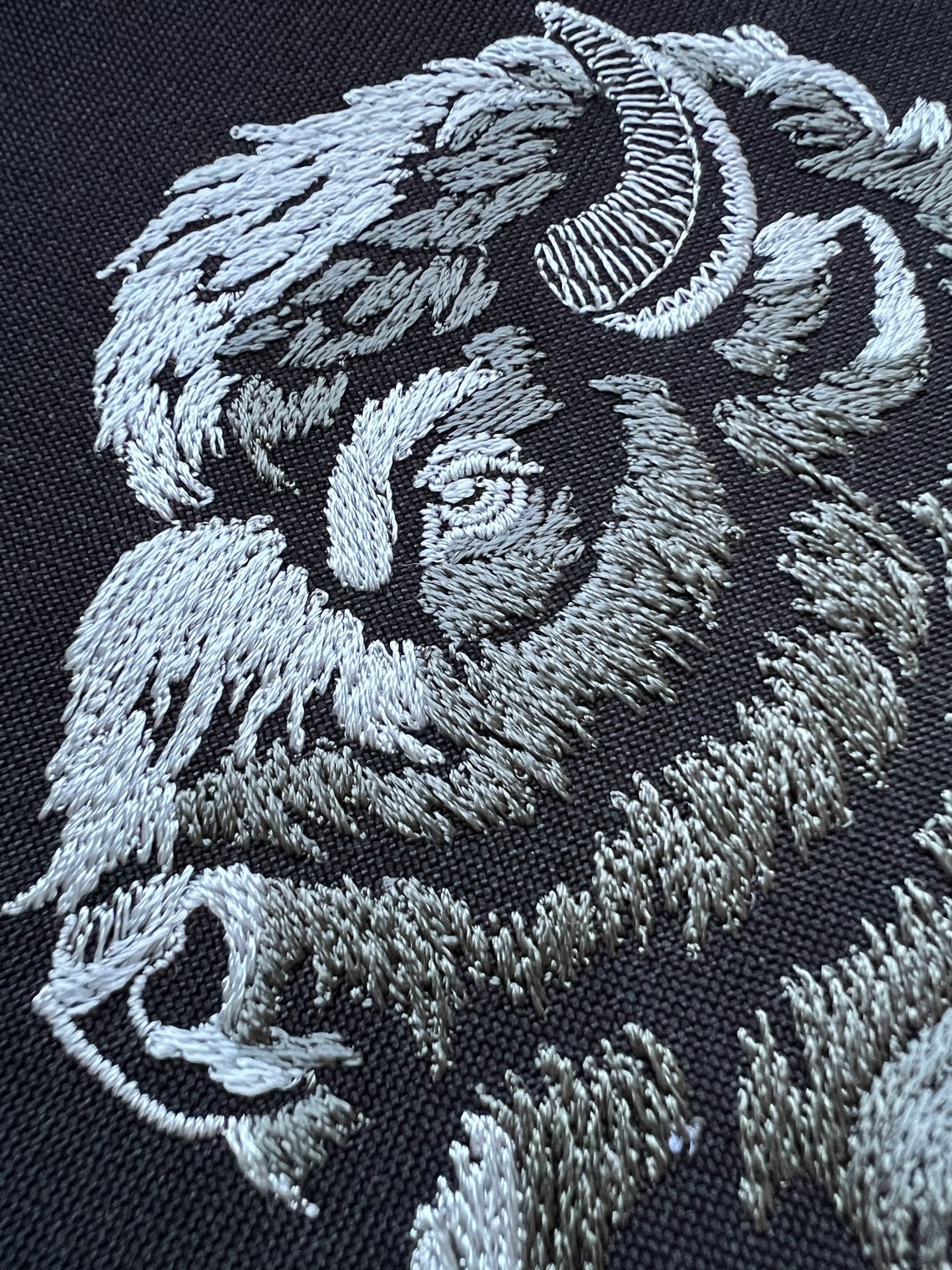Monochrome Bison Head Embroidery Design - Majestic Wild Animal Machine ...