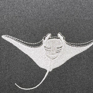 Graceful Stingray Embroidery Design - Oceanic Manta Ray Pattern for ...