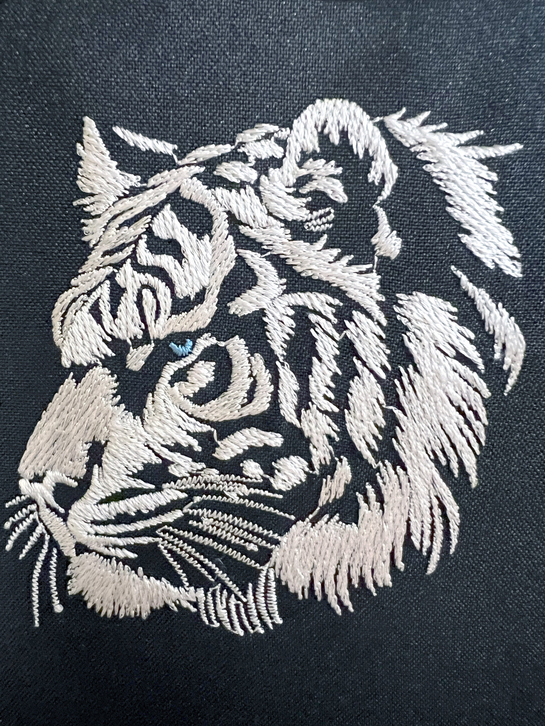 Majestic Tiger Head Embroidery Design - Exotic Wildlife Pattern for ...