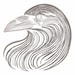 Raven Embroidery Design – Detailed Bird of Prey Pattern, Gothic ...