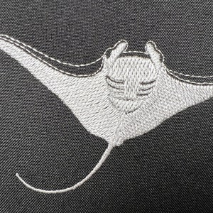Graceful Stingray Embroidery Design - Oceanic Manta Ray Pattern for ...