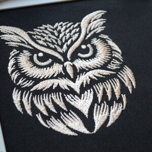 Midnight Owl Embroidery Design - Mystic Fairy Forest Bird, Optimized ...