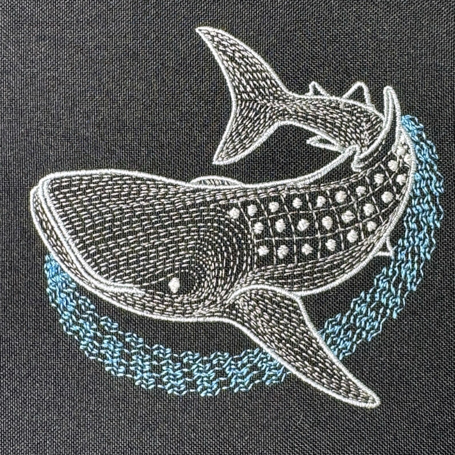 Whale Shark Embroidery Design – Marine Wildlife Pattern, Ocean-inspired ...