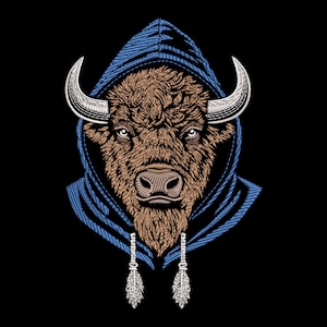 Buffalo Embroidery – Bold and Unique Boson Embroidery Pattern for ...