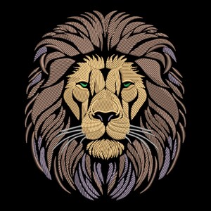 Noble Lions Embroidery Designs Bundle - Majestic Royal Animals ...