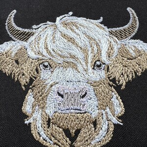 Highland Cow Embroidery Design – Adorable Scottish Highland Cattle ...