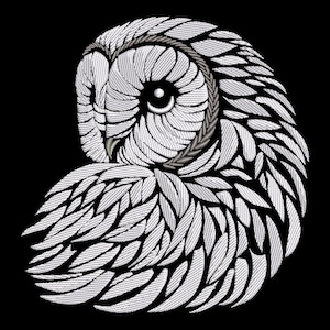 Elegant Mystic Owl Embroidery Designs Bundle, Wisdom Emblem for Dark ...