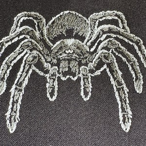 Realistic Tarantula Spider Embroidery Design - Creepy Halloween ...