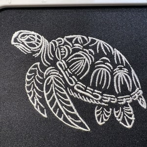 Tribal Granny Turtle Embroidery Design - Oceanic Polynesian Style for ...