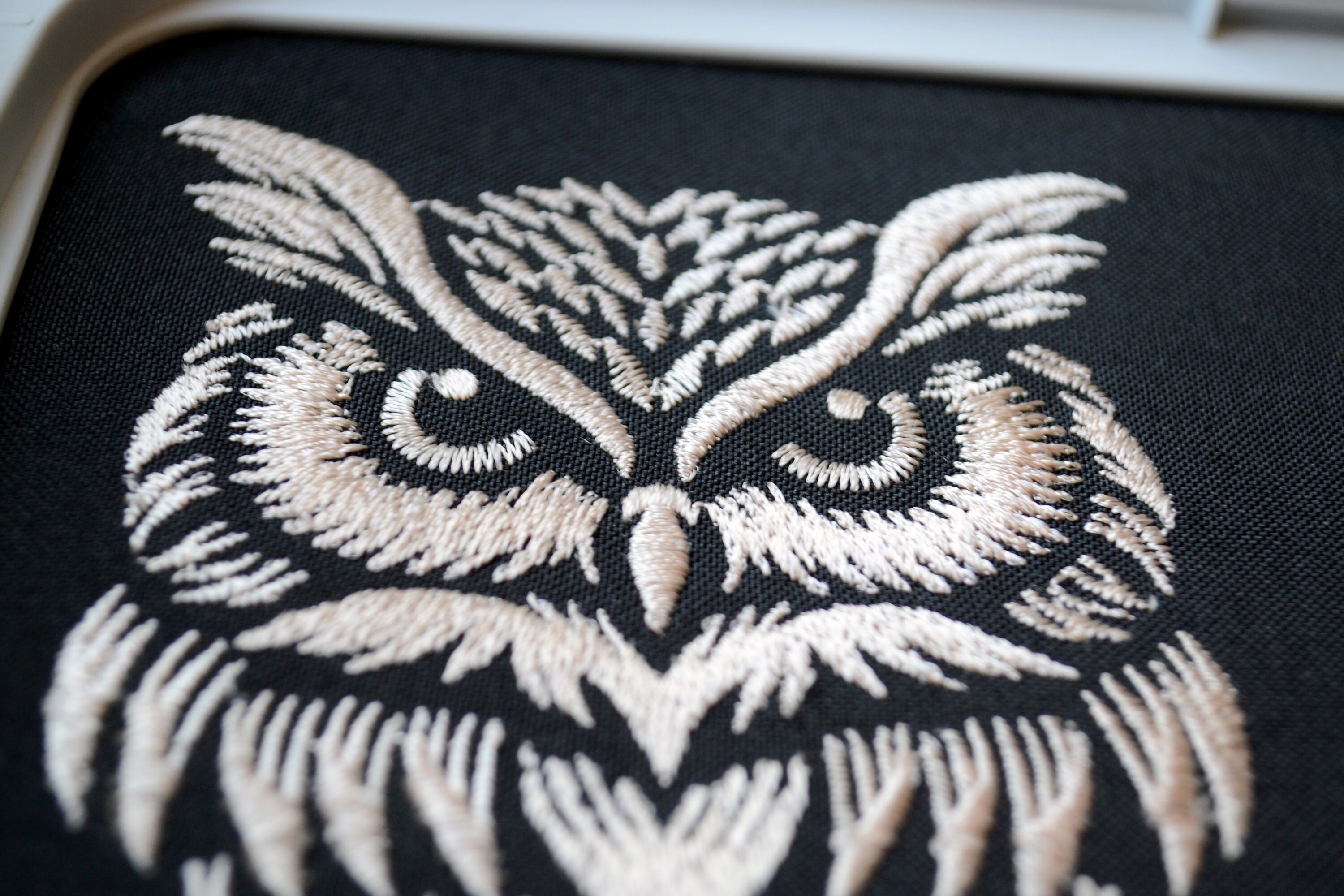 Midnight Owl Embroidery Design - Mystic Fairy Forest Bird, Optimized ...