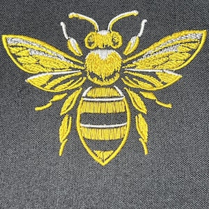 Royal Bee Embroidery Designs Bundle - Golden Honeybee for Dark Textiles ...