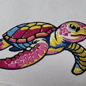 Sea Turtle Embroidery Design - Colofrul Oceanic Pattern, Nautical ...