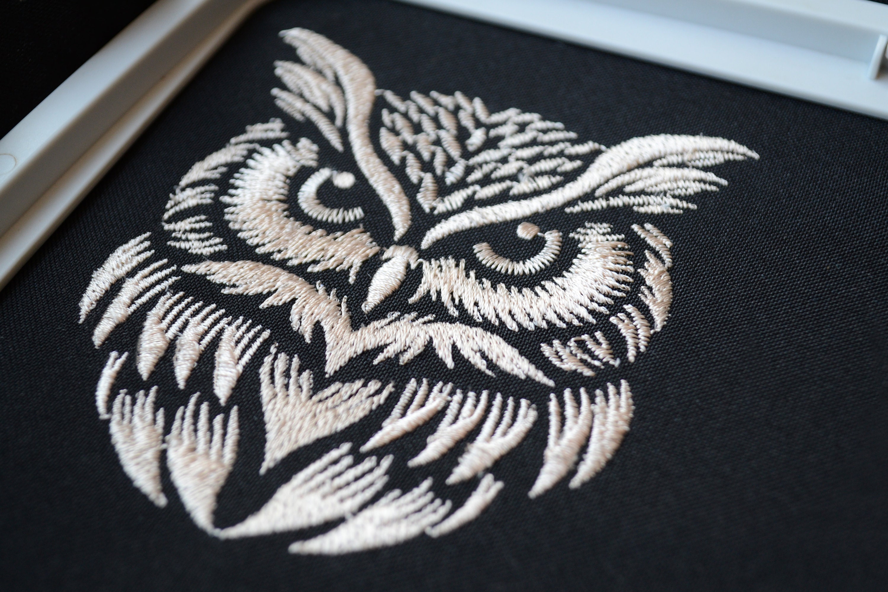 Midnight Owl Embroidery Design Mystic Fairy Forest Bird, Optimized for ...
