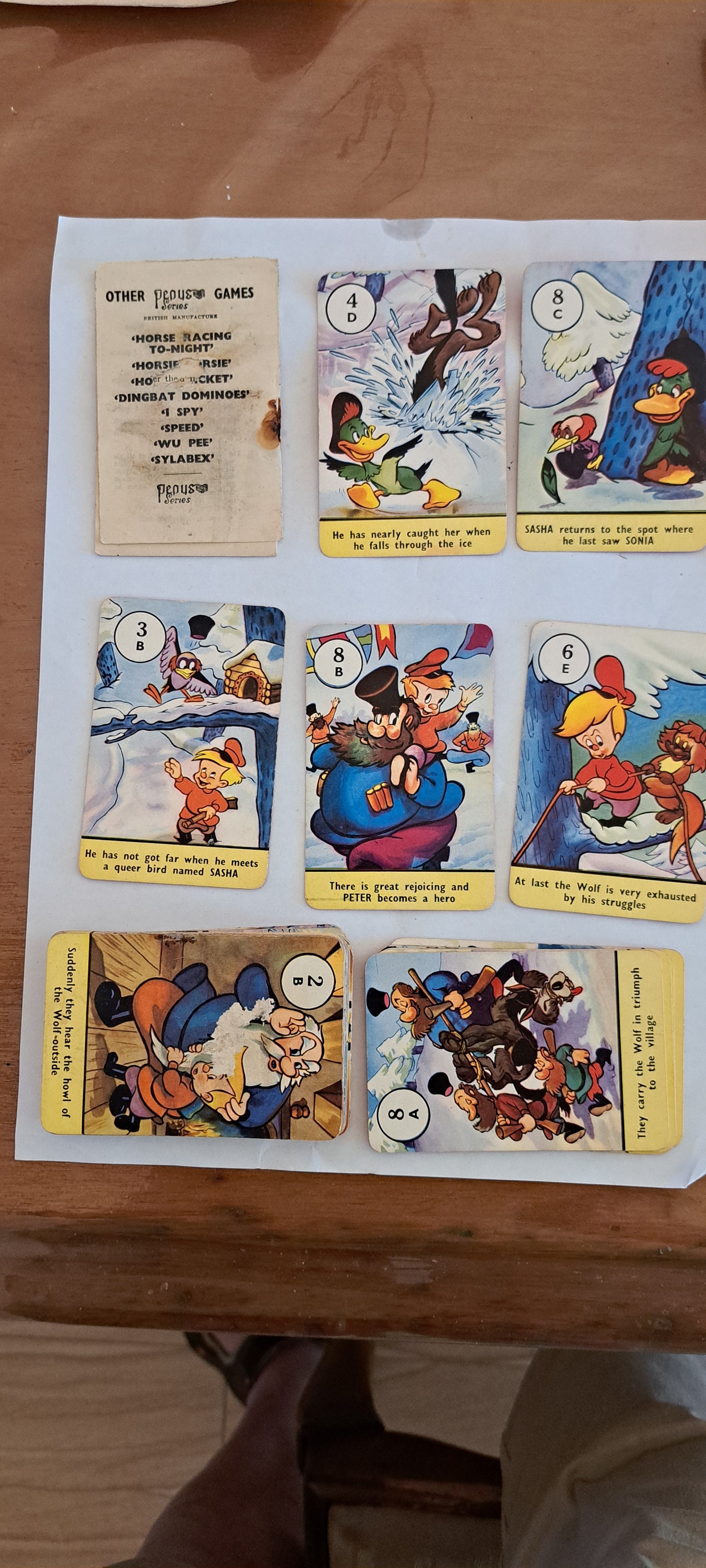 Gullivers Travels and Peter and the Wolf Card Games - Etsy