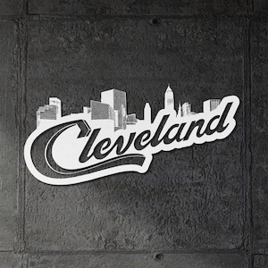 Cleveland Skyline Metal Art Home Decor Steel Sign Cleveland Gift for ...