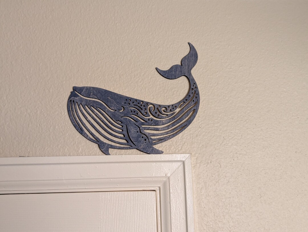 Whale Door Frame Top Decor (wall Decor) - Etsy