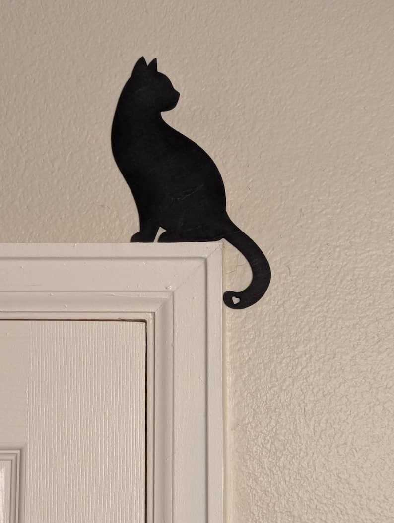 Cat Door Frame Top Decor (wall Decor) - Etsy