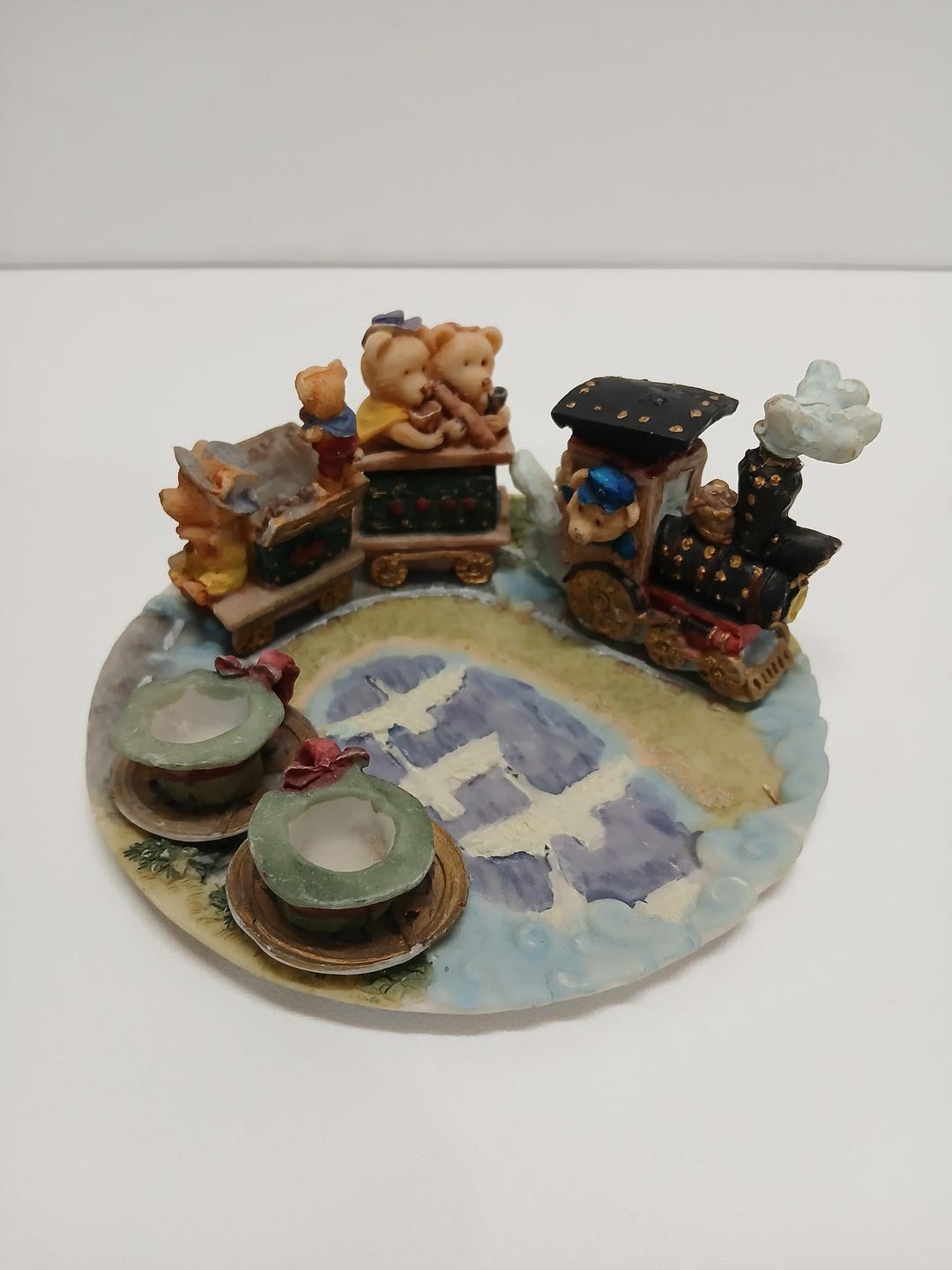 Vintage Miniature Train Tea Set - Etsy