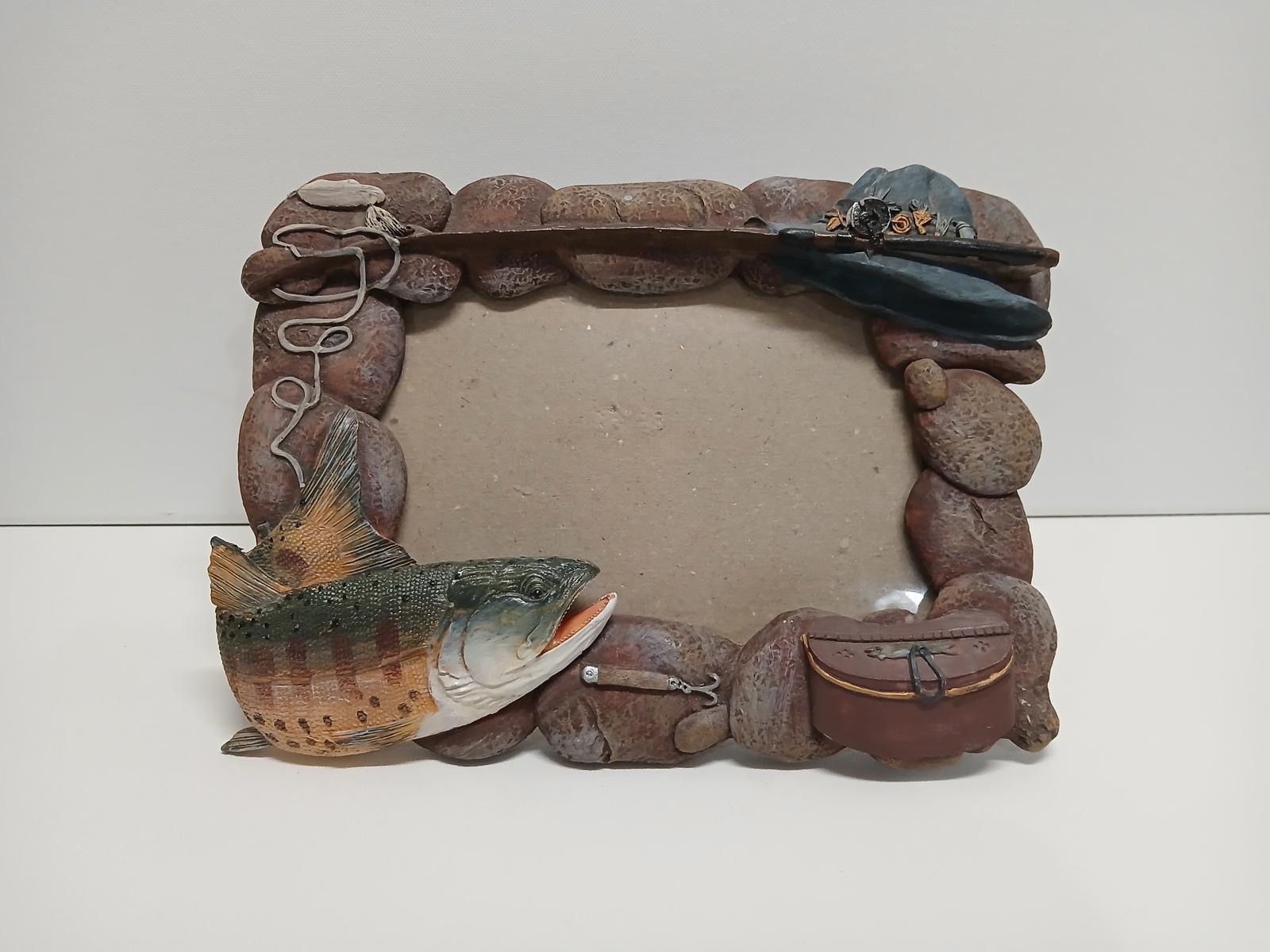 Vintage Rustic Fishing Themed Picture Frame for 4x6 Photo - Etsy