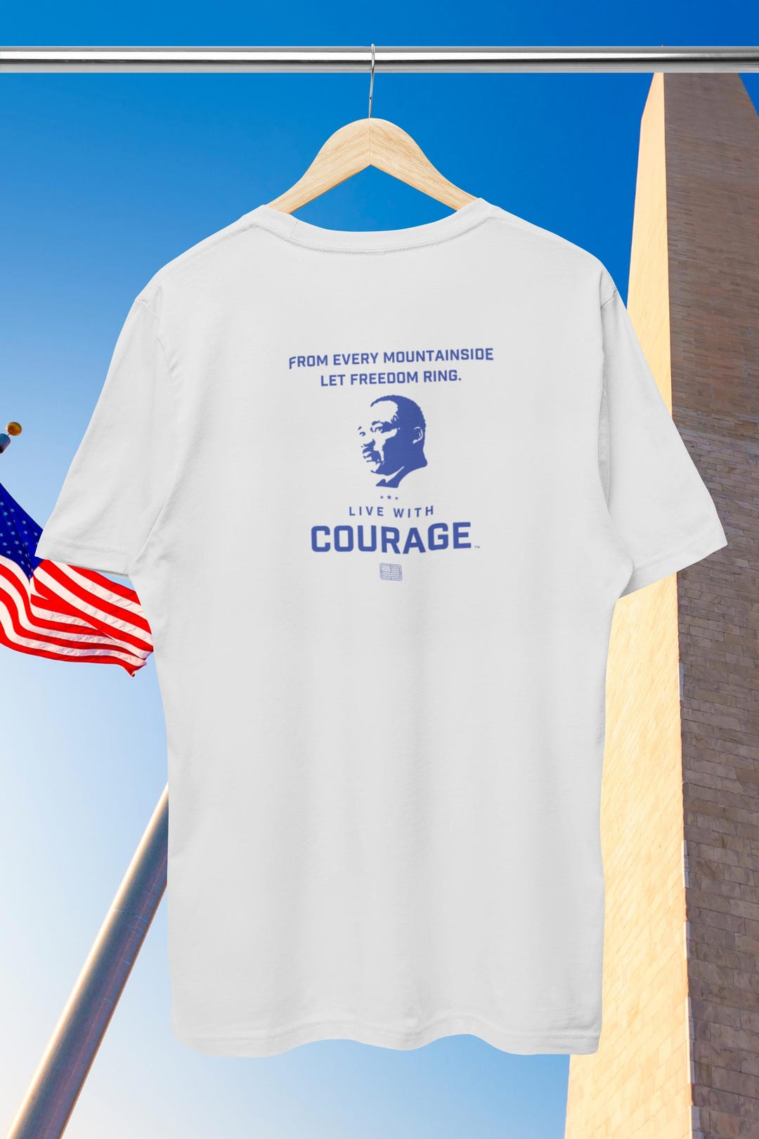 MLK Jr. Live With Courage® Unisex Short Sleeve Tee - Fortune Favors the ...