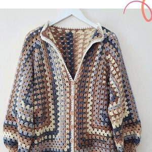 Hexagon Cardigan - Etsy