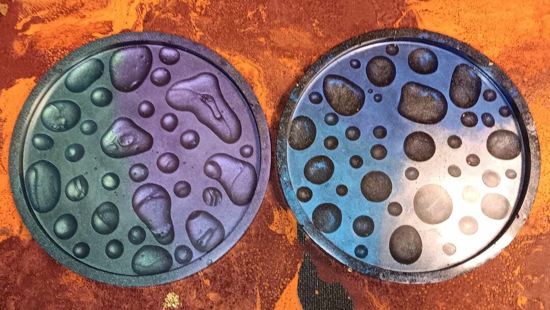Water-drop Coasters With Lip, Rain-drop Cup Holder, Colourful Resin ...