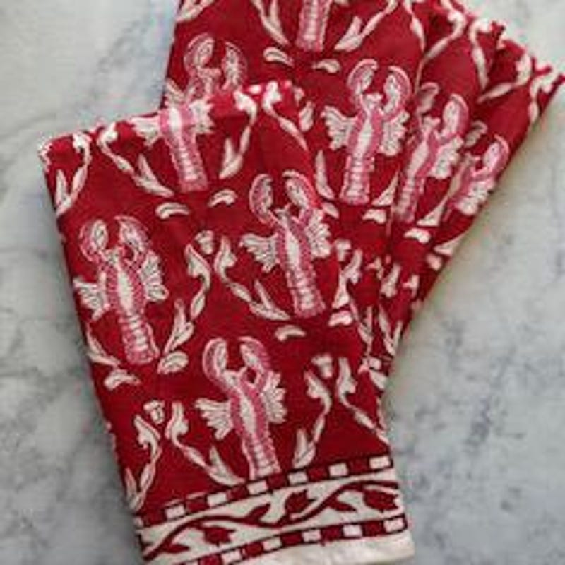 Block Print Napkins - Etsy