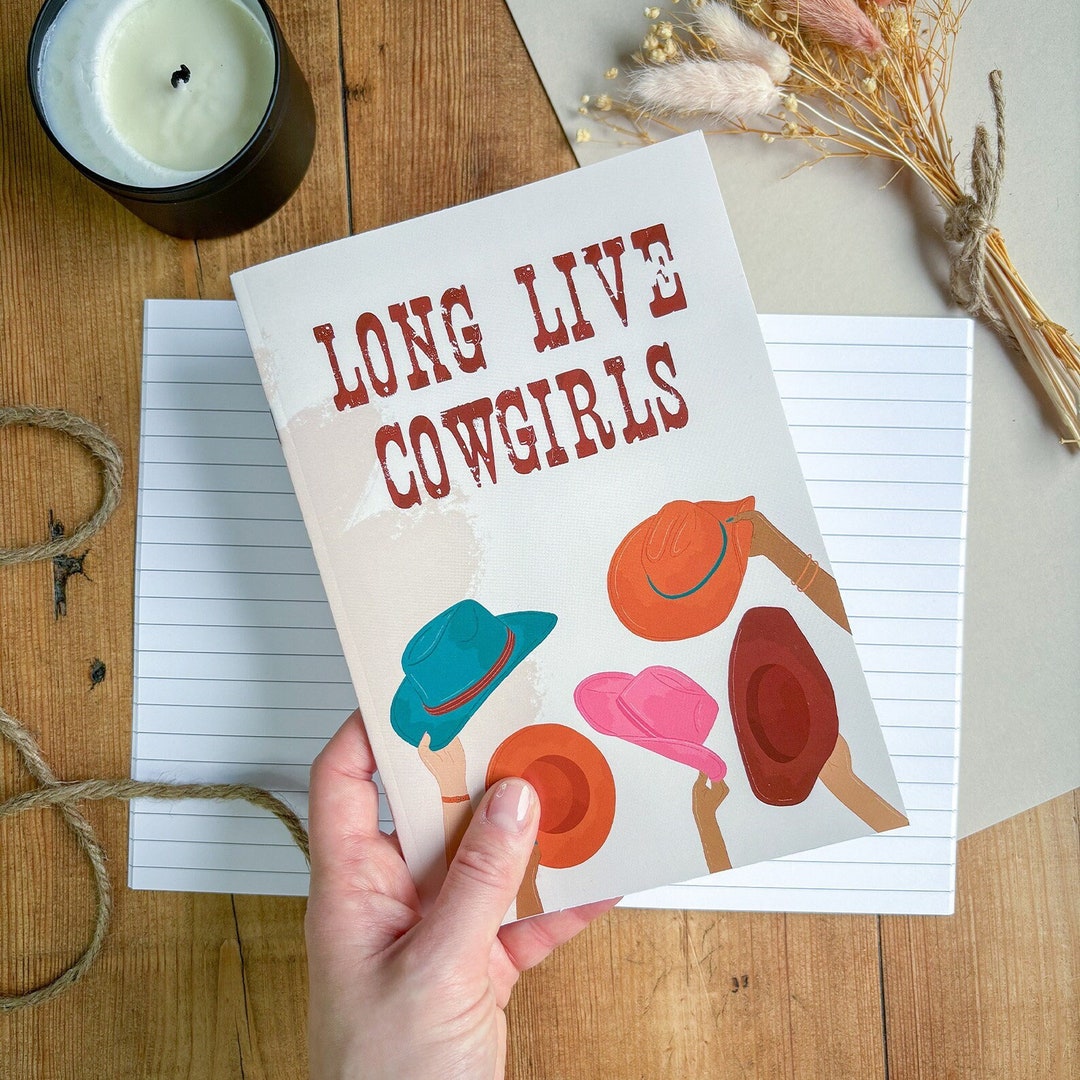 Long Live Cowgirls Notebook Country Music Stationery A5 Notebook Lined ...