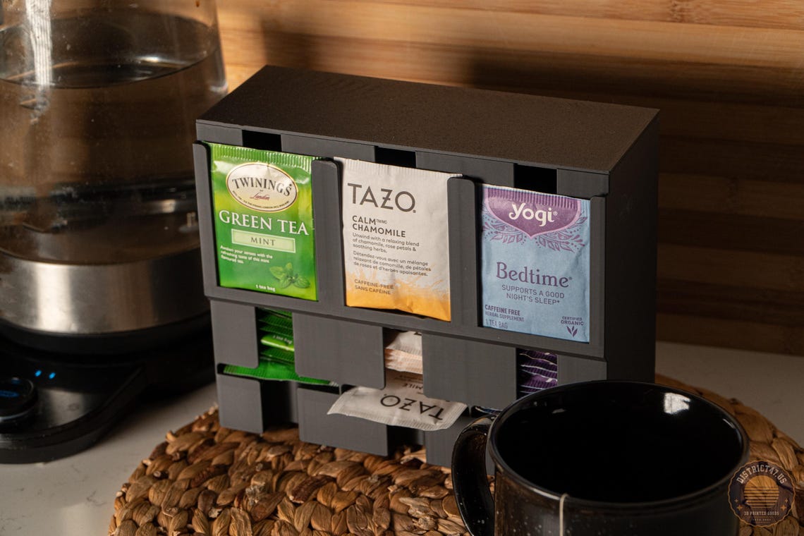 Tea Bag Organizer and Dispenser – Stylish Minimalistic Storage Solution ...