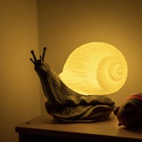 Bright Snail Desk Lamp - Night Light, Vibrant Home Decor, Bedside Lamp ...