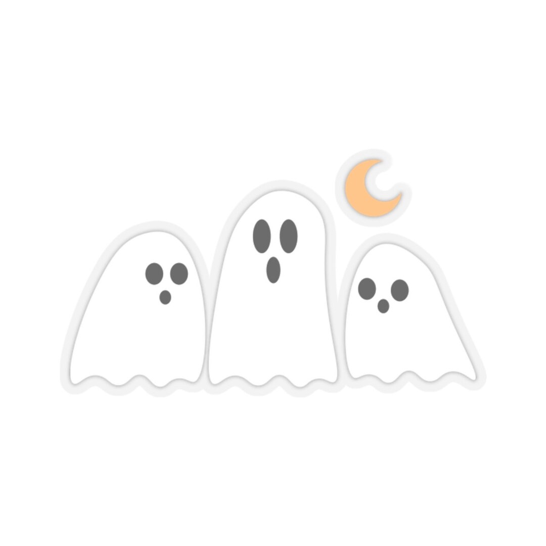 Little Ghost Stickers (transparent) - Etsy