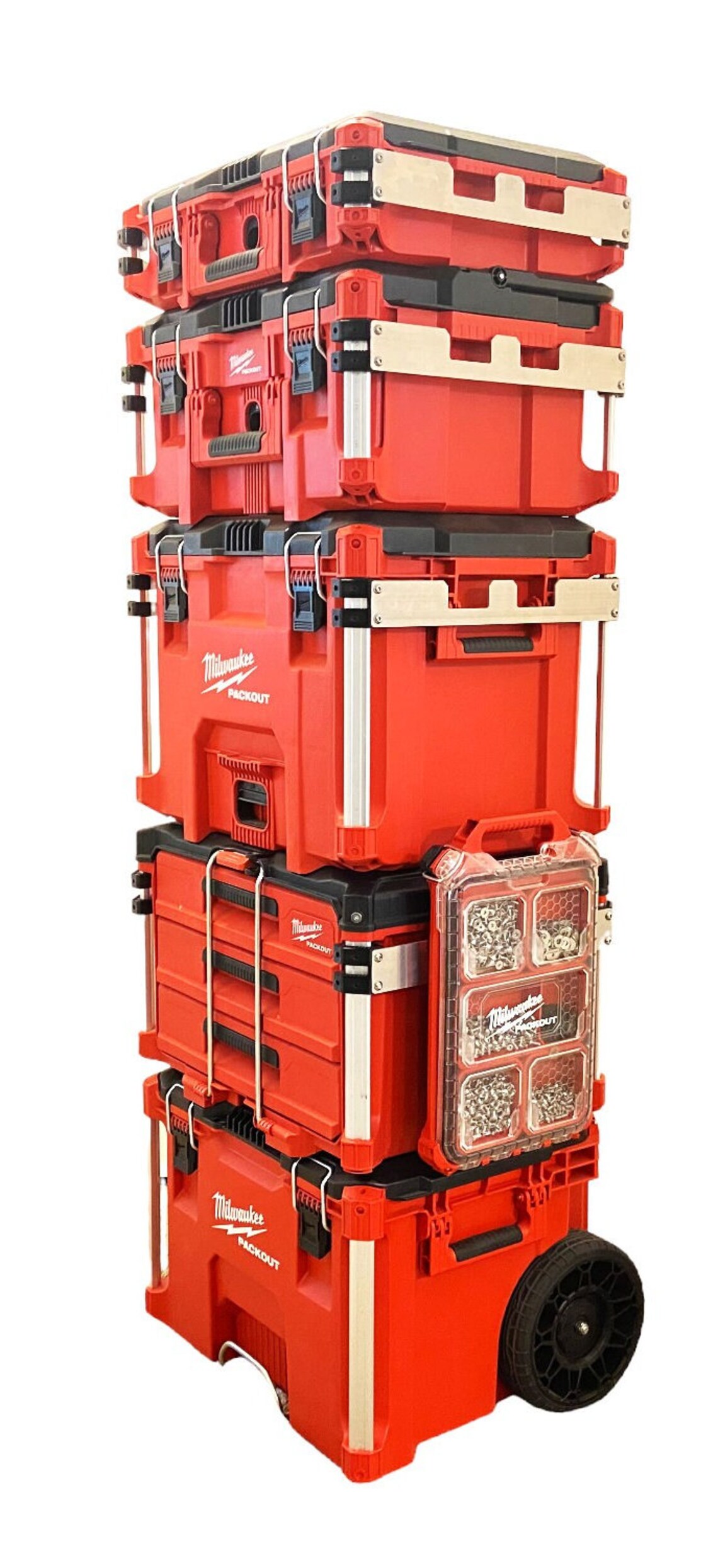 Milwaukee Packout, Compact, Half Stack Narrow With Rail Caps. - Etsy