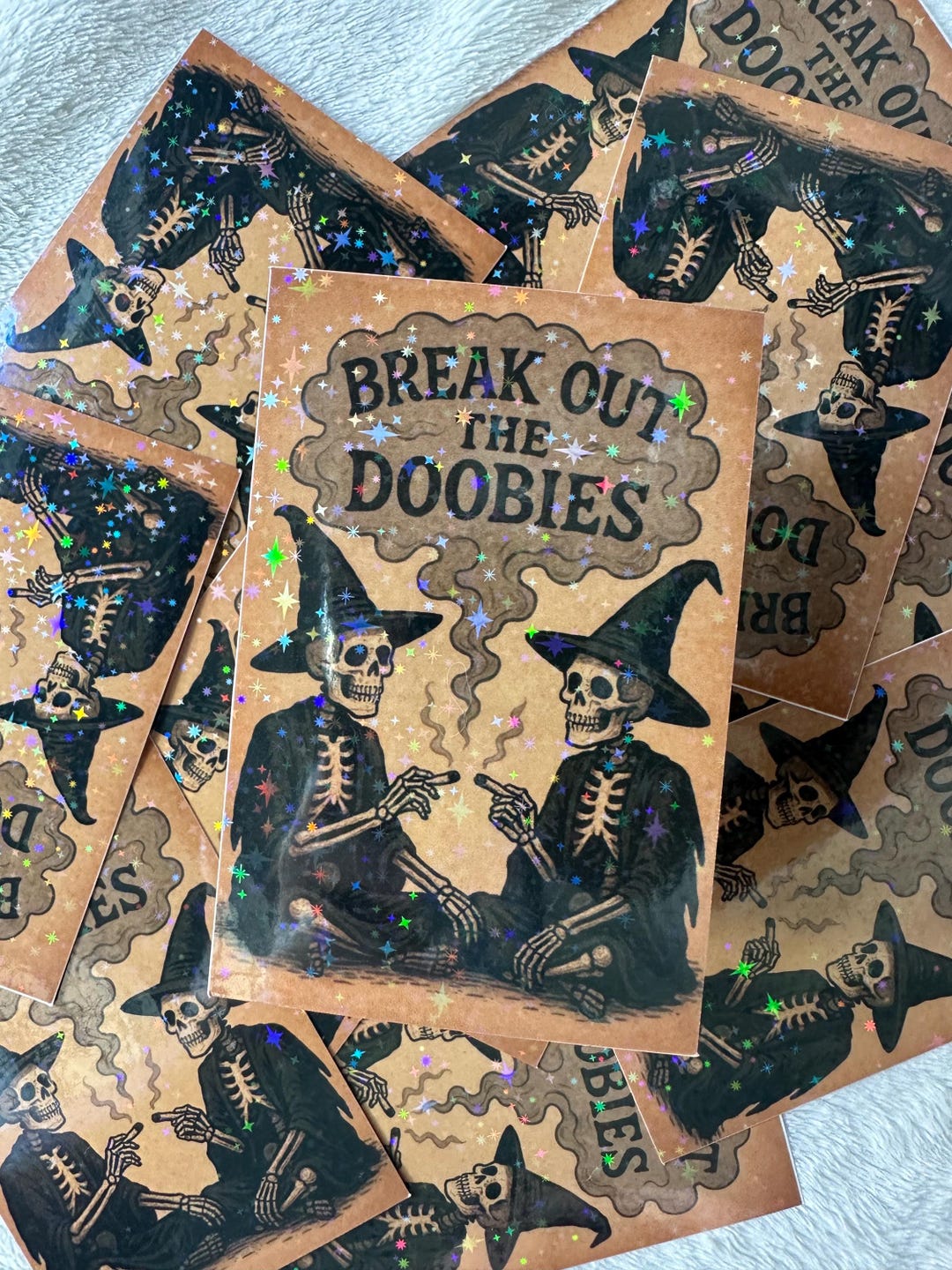 Break Out the Doobies Halloween Sticker - Spooky Stoner Sticker - Adult ...