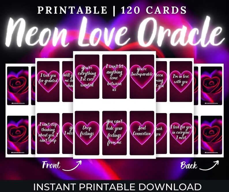 Printable Oracle Bundle, 5 Oracle Decks, Digital Download, Printable ...