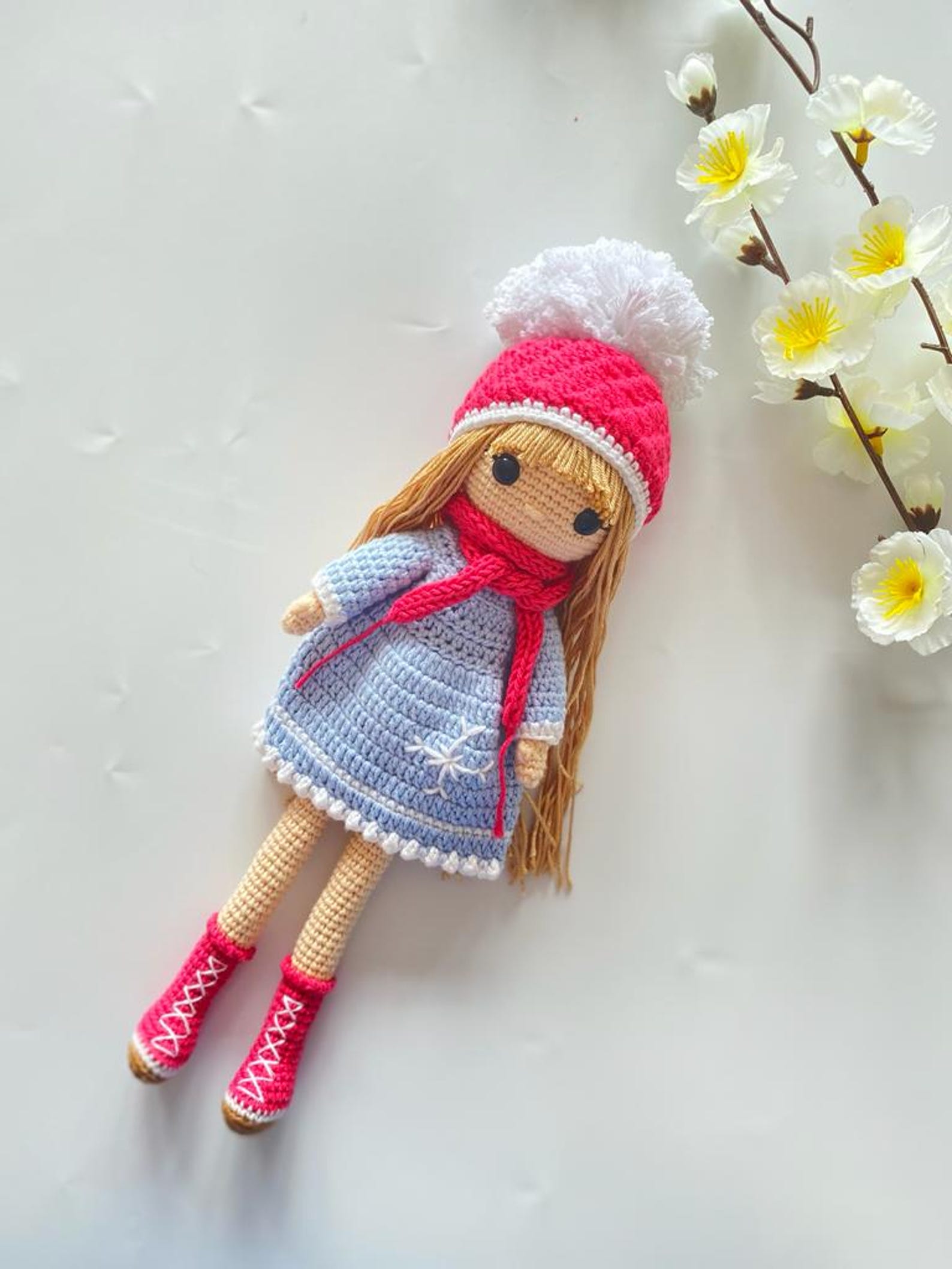 Adorable Crochet Doll, Hand-knitted Doll, Handmade Toys for Kids, Gift ...