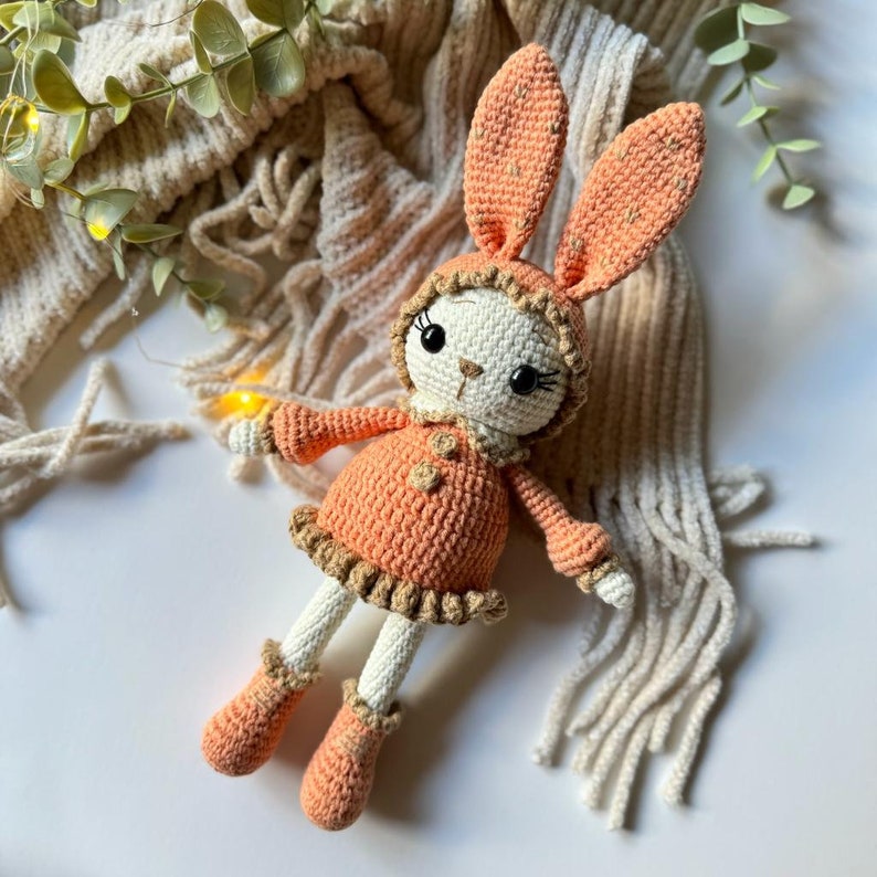 Handmade Crochet Bunny Toy, Cute Little Bunny, First Birthday Gift ...