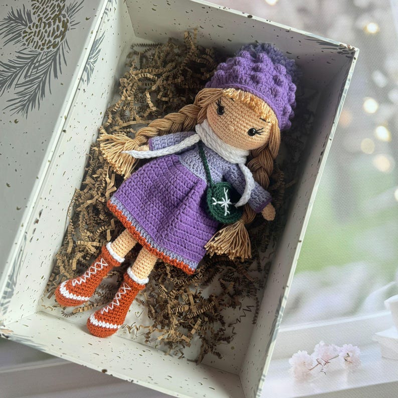Adorable Crochet Doll, Hand-knitted Doll, Handmade Toys for Kids, Gift ...