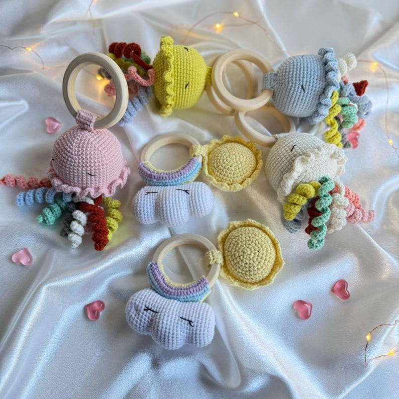 Baby Rattle, Rattle Toys for Baby, Baby Shower Gift, Toddler Toys, Soft ...
