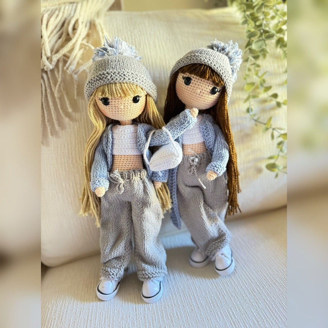 Handmade Crochet Doll, Poseable Doll, Gift for Kids, Gift for Daughter ...