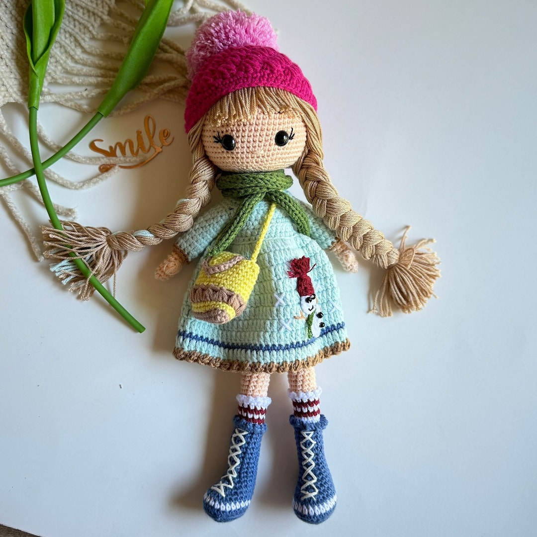 Handmade Crochet Doll, Hand-knitted Doll, Toys for Kids, Gift for ...