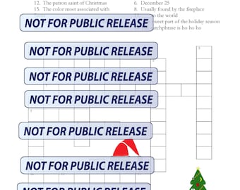 French Christmas Crossword Puzzle Printable Download Mots Croisés Pour ...