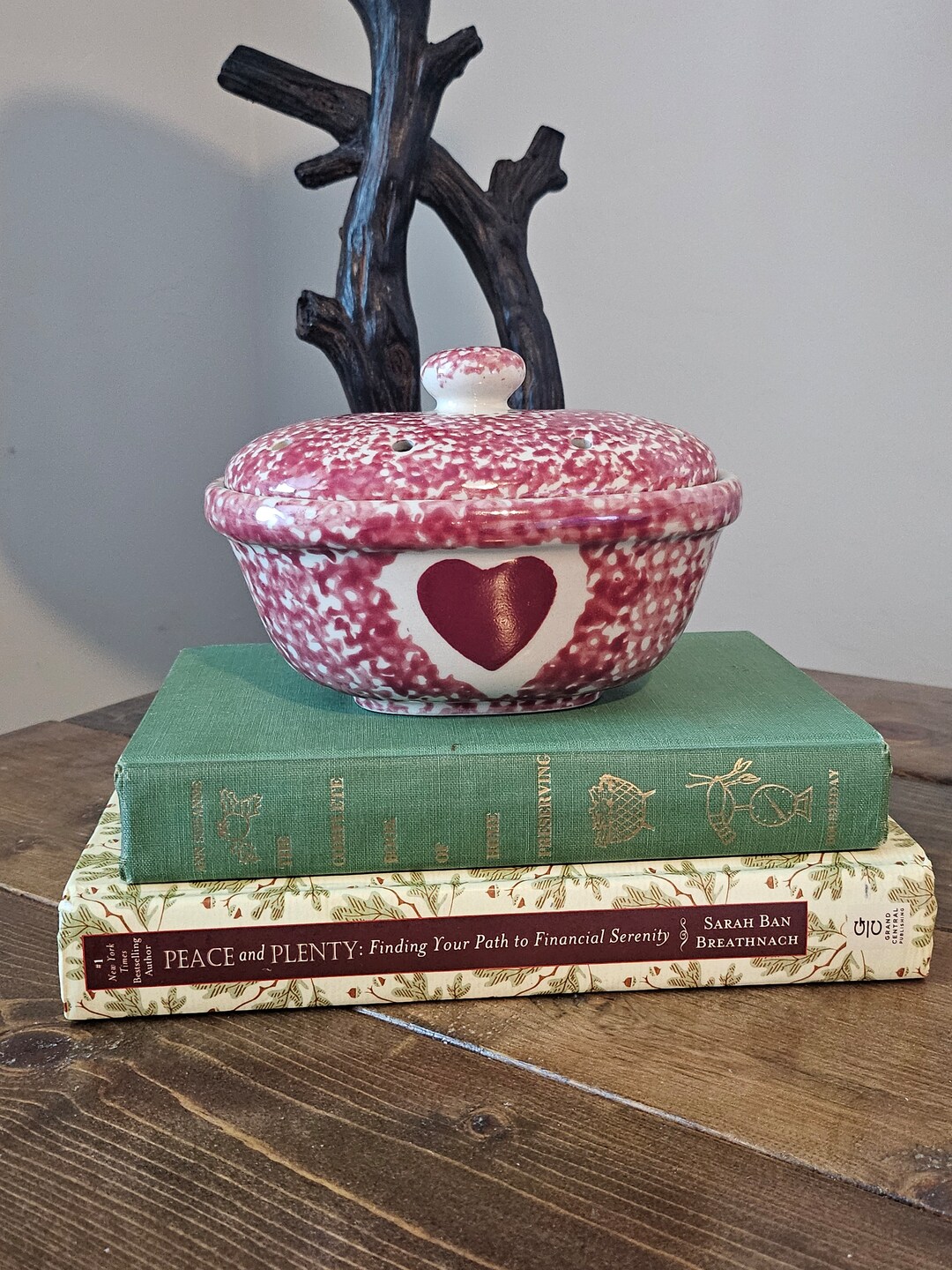 Vintage Stoneware Crock Candle Scent Rose - Etsy