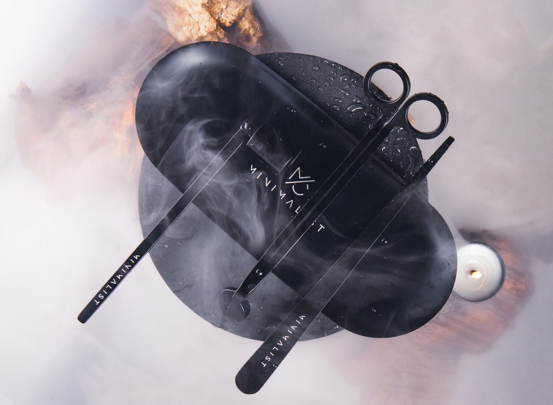 Minimalist Candle Care Kit | Candle Snuffer Set, Candle Wick Trimmer ...