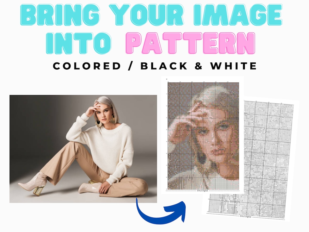 Photo Pattern, Photograph to Cross Stitch Pattern, Convert Your Photo ...